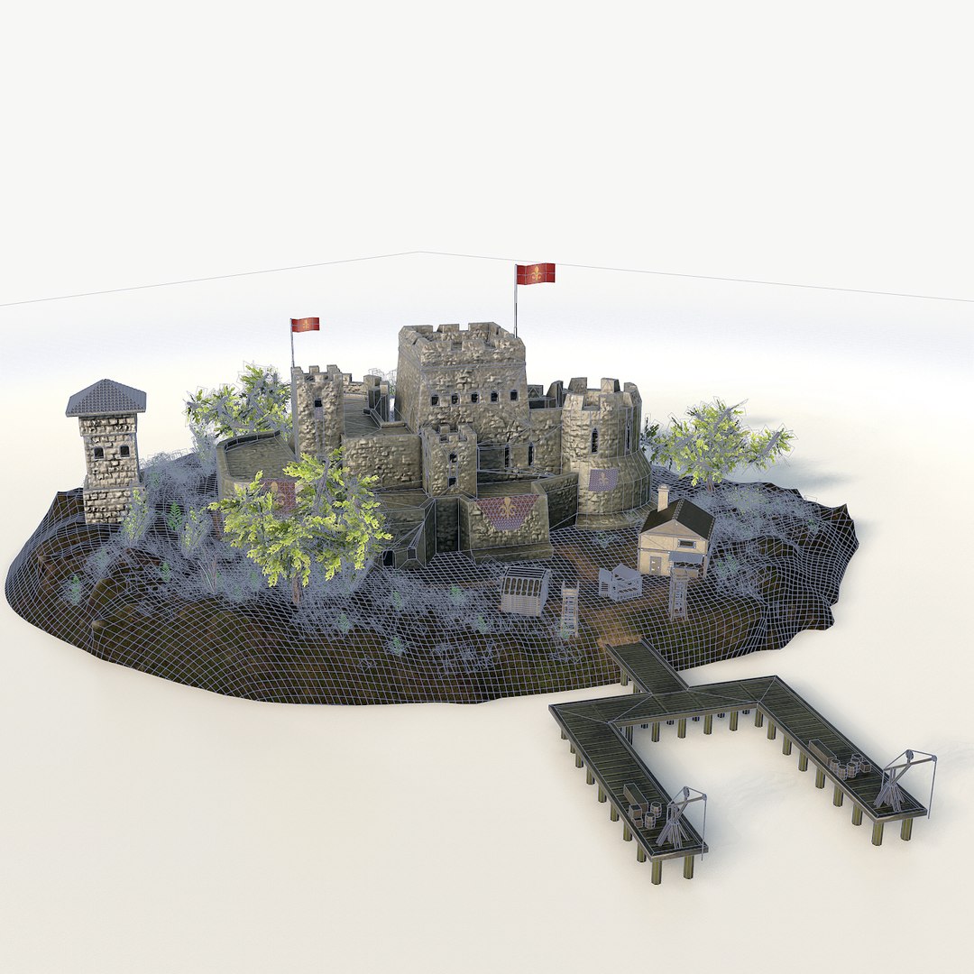 3D Model Advanced Fortress - TurboSquid 1164436