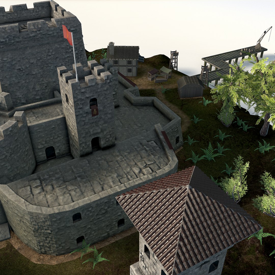 3D Model Advanced Fortress - TurboSquid 1164436