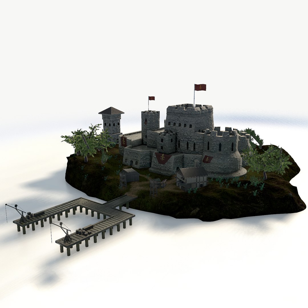 3D Model Advanced Fortress - TurboSquid 1164436