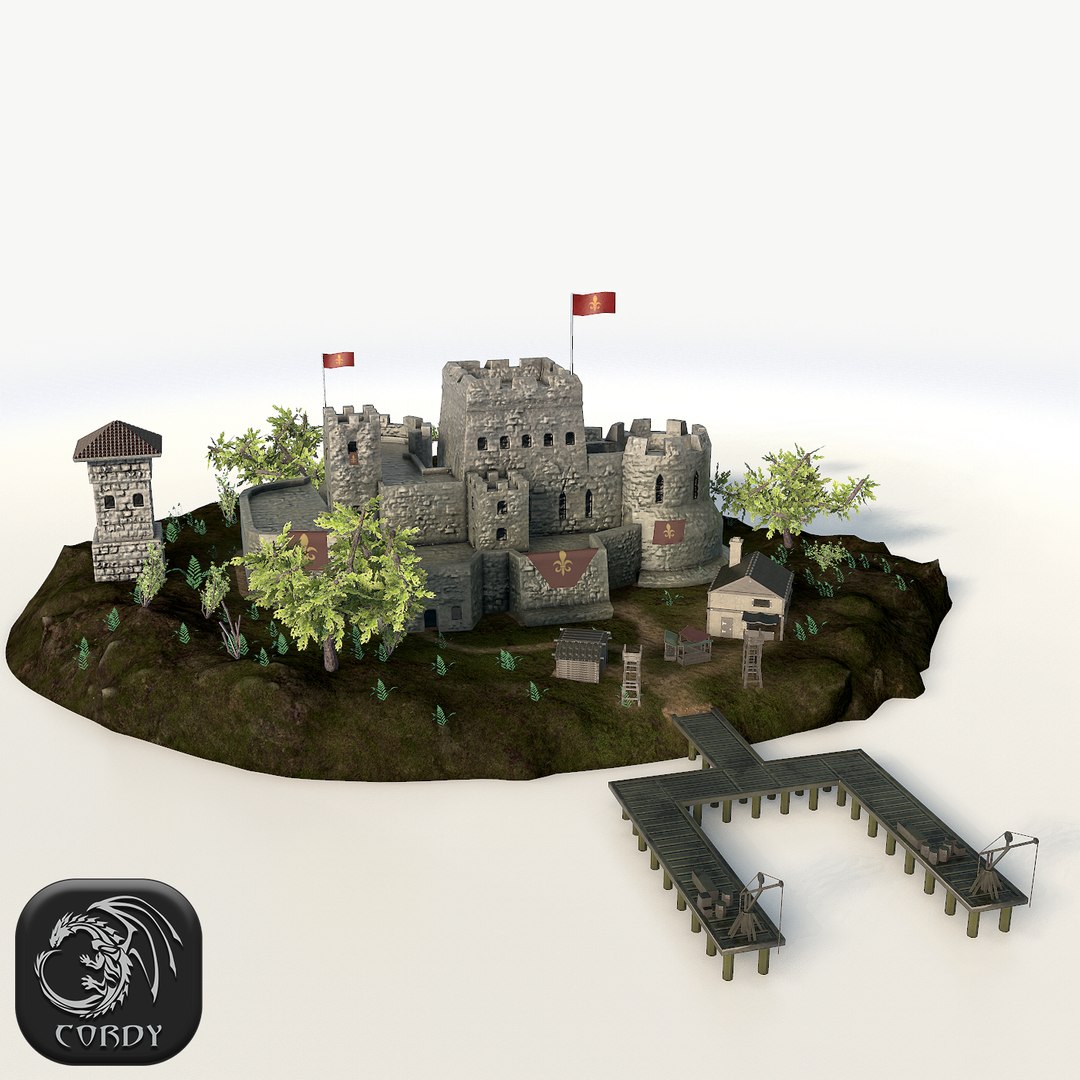 3D Model Advanced Fortress - TurboSquid 1164436