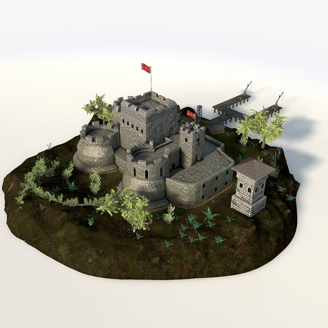 3D Model Advanced Fortress - TurboSquid 1164436