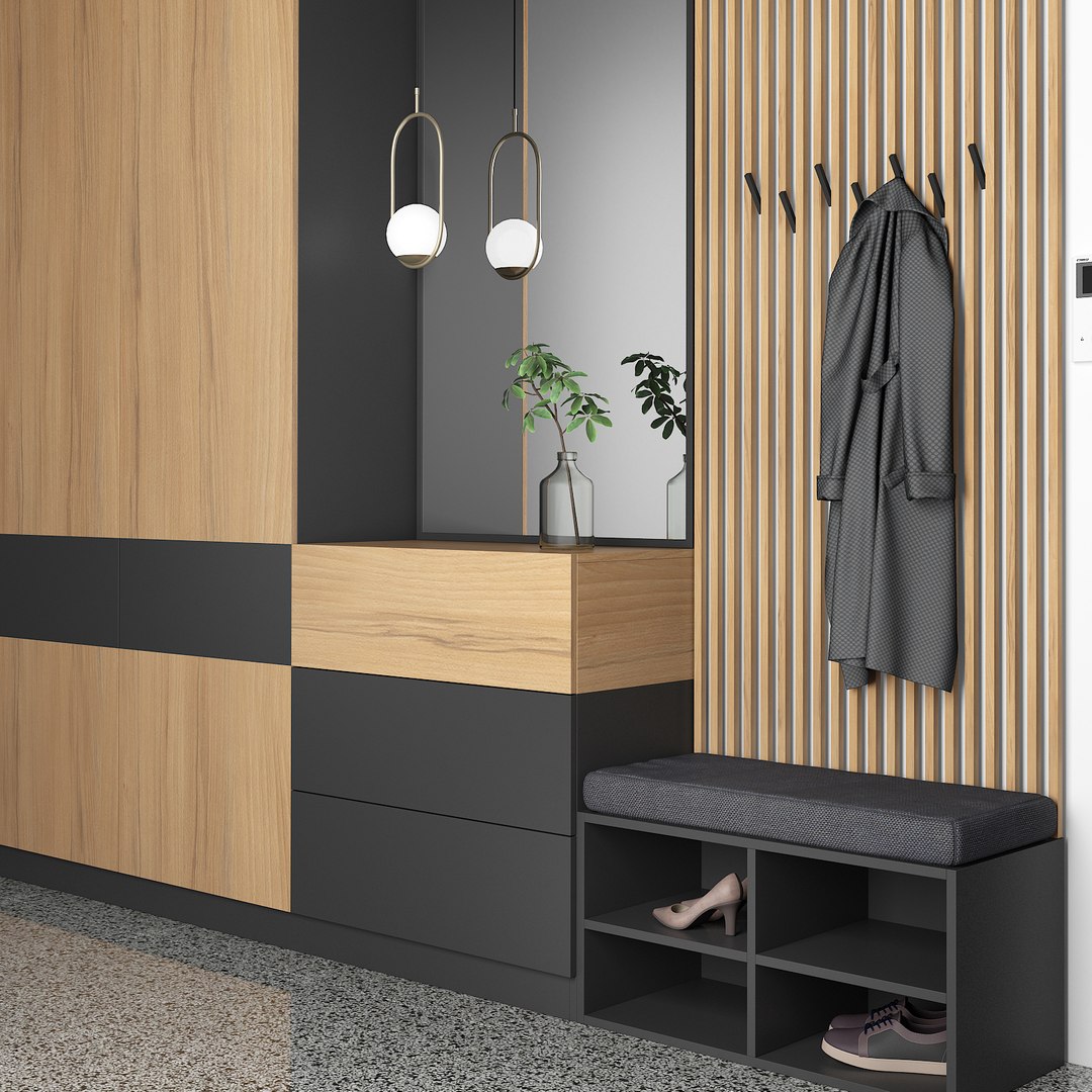 3D Hall Hallway - TurboSquid 1345492