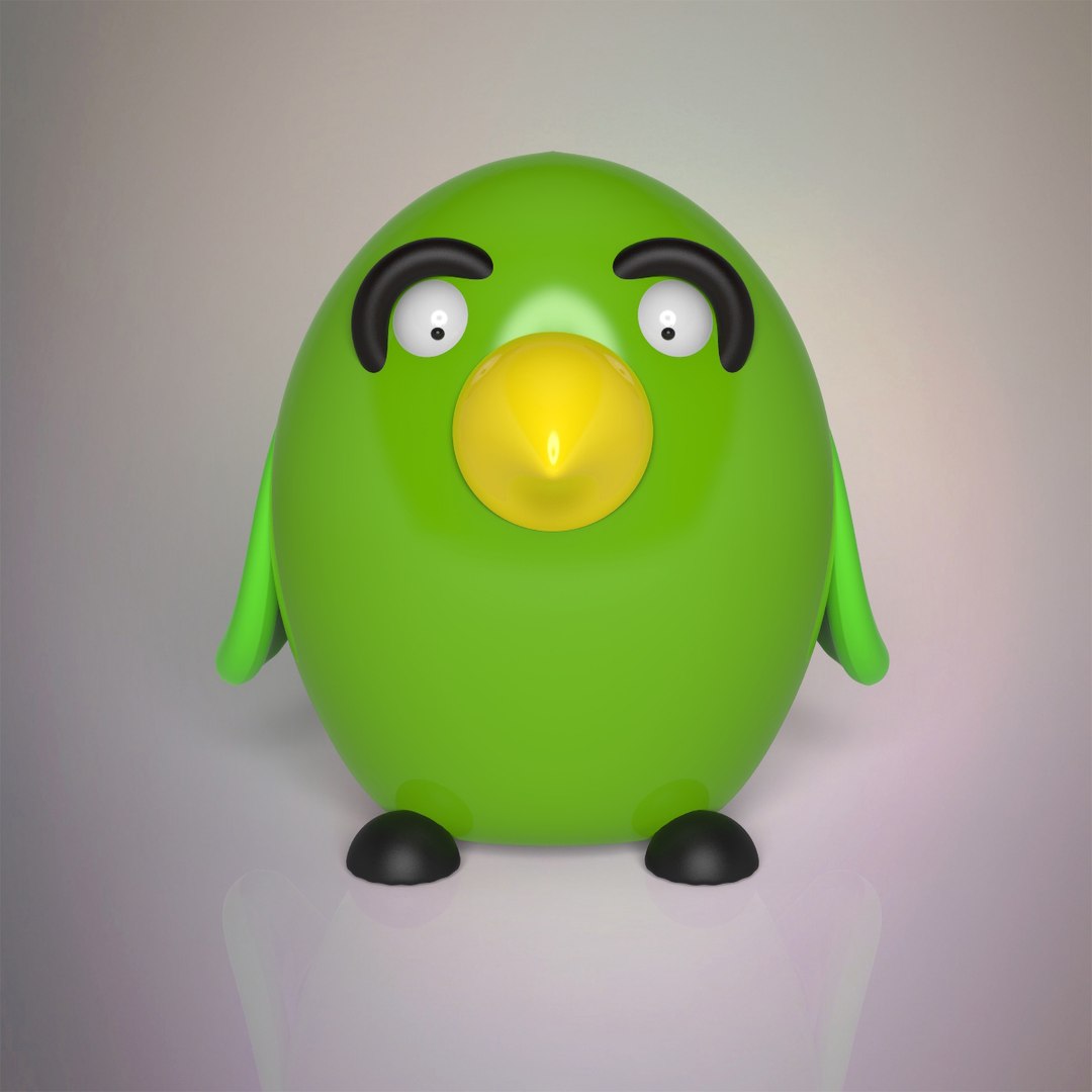 Cartoon Bird Model - TurboSquid 1702286