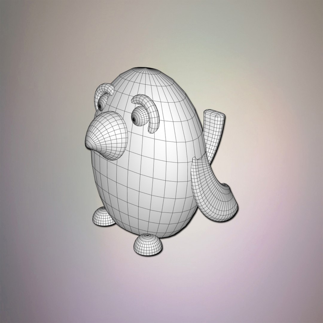 Cartoon Bird Model - TurboSquid 1702286
