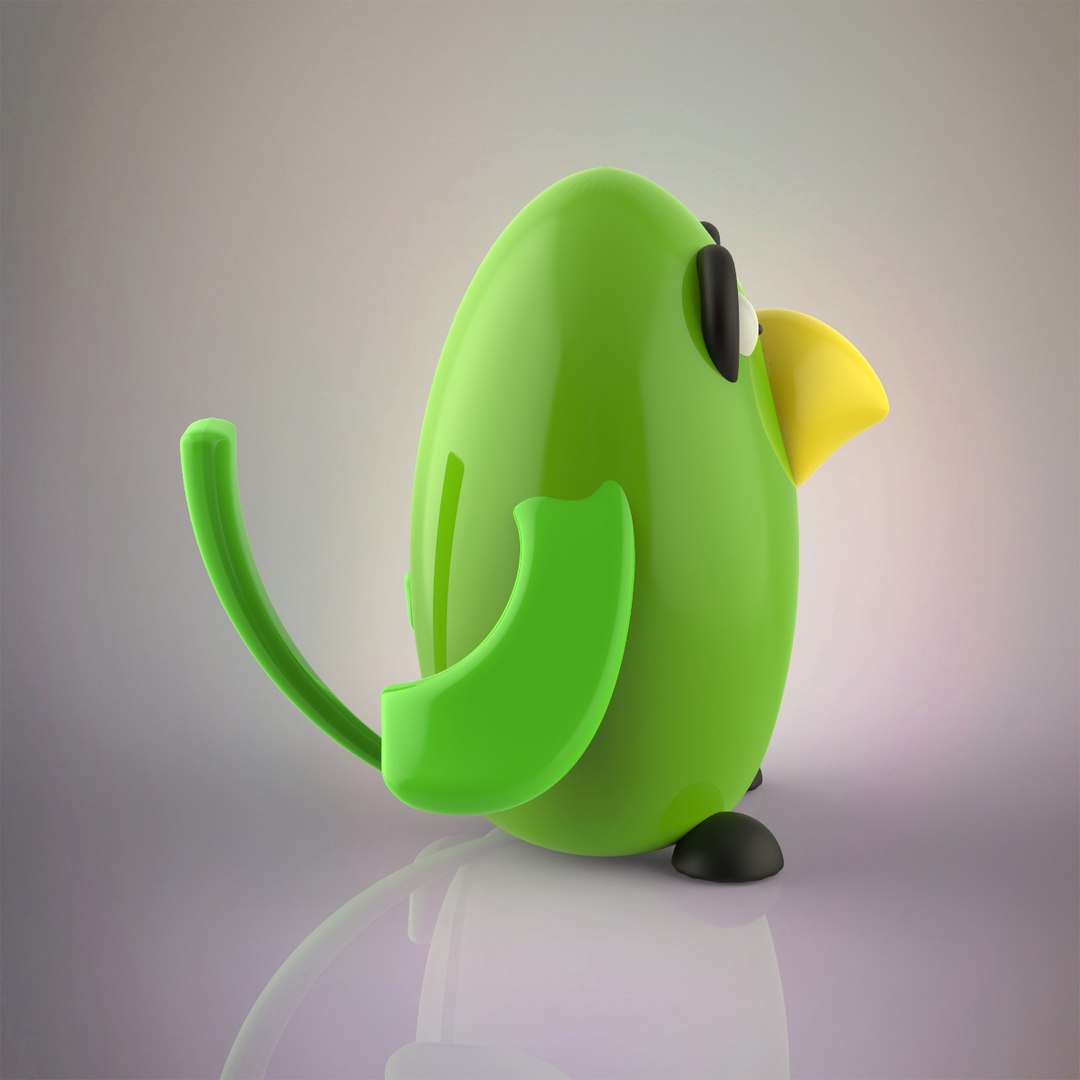 Cartoon Bird Model - TurboSquid 1702286