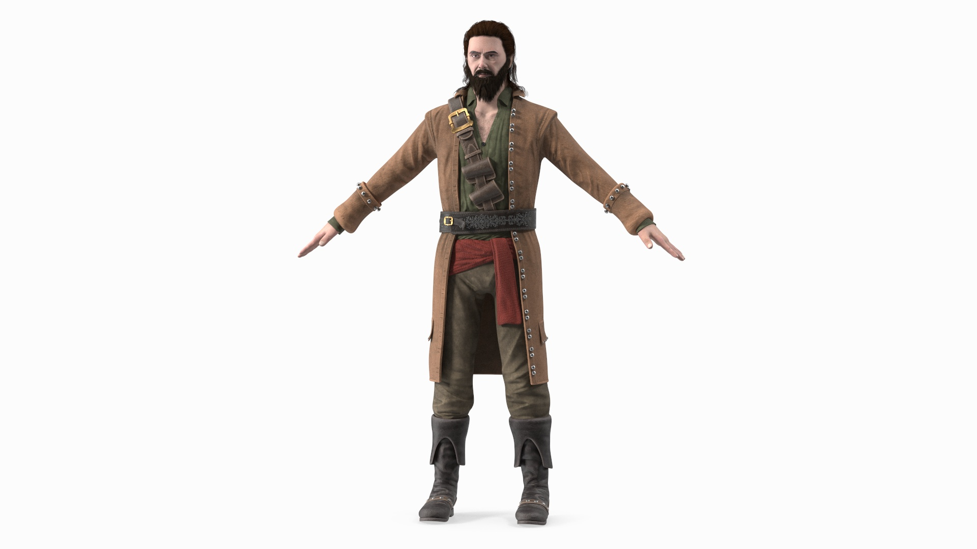 Rogue Pirate Man Rigged 3D Model - TurboSquid 2193332