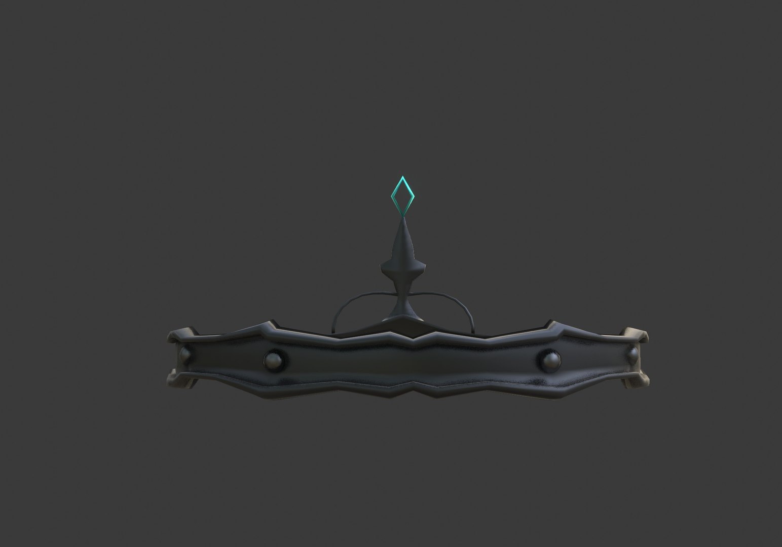3D Dark Crown Model - TurboSquid 1883200