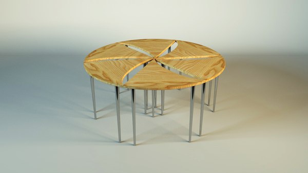 3d model modern table