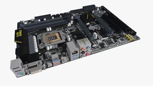 modelo 3d Placa base para PC ATX Mk01 - TurboSquid 1943821