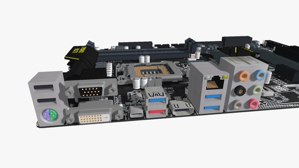 modelo 3d Placa base para PC ATX Mk01 - TurboSquid 1943821