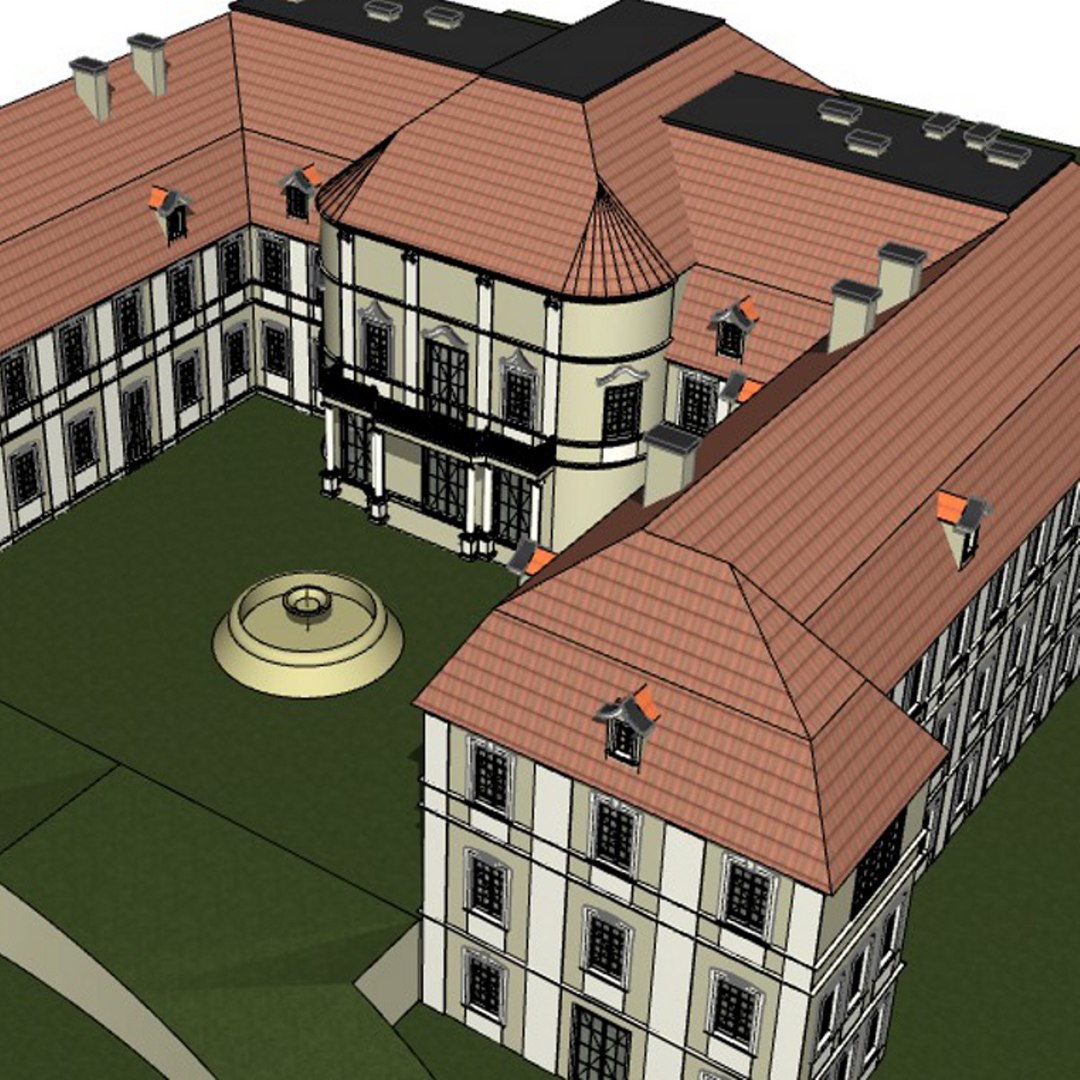Castle House Building Model 3D Model - TurboSquid 1887929