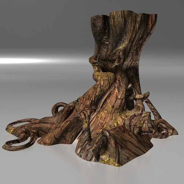 3d tree stump
