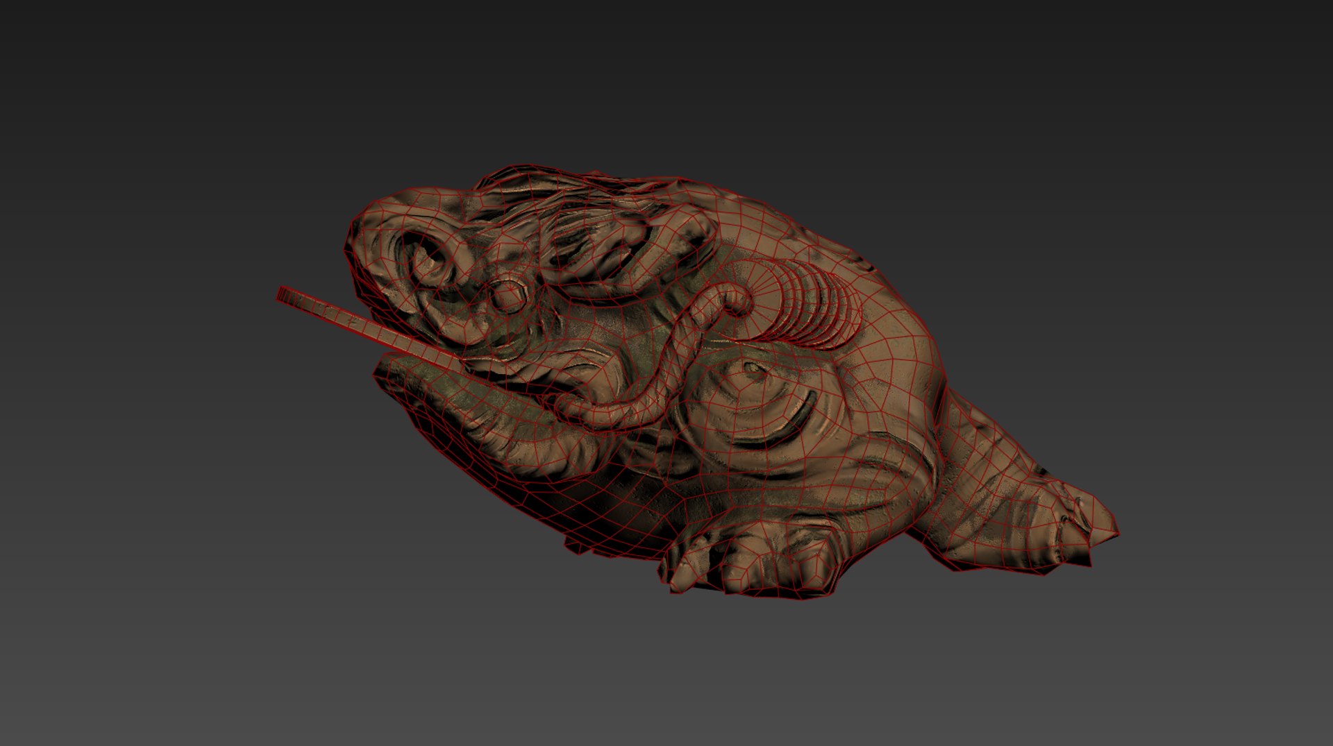 3D Temple Money Frog Model - TurboSquid 1641319