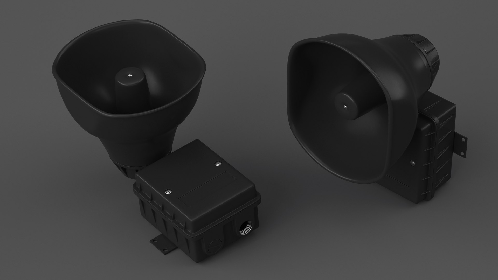 Emergency Speaker System Black 3D model - TurboSquid 2025459