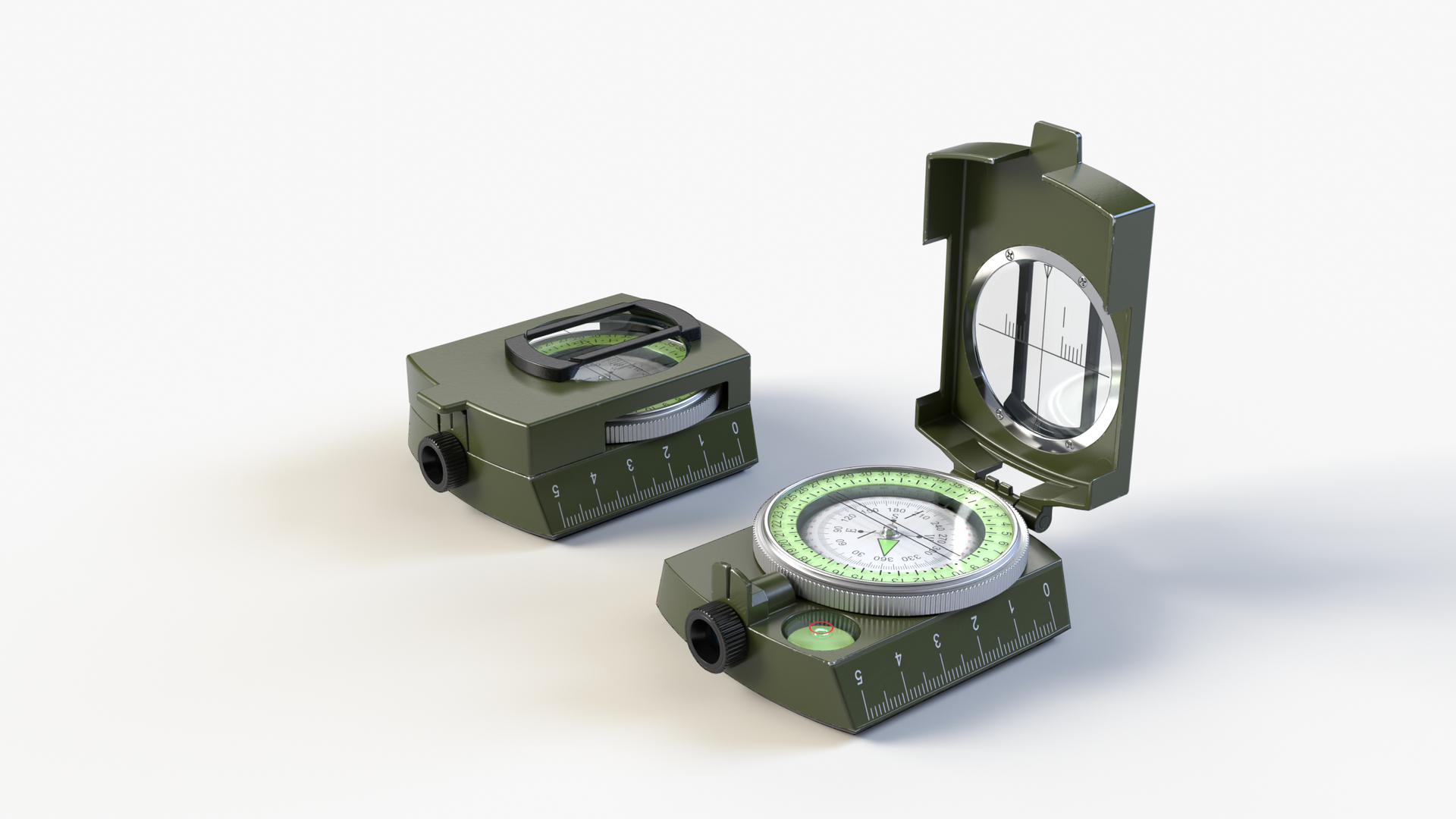 Hiking Compass Model - TurboSquid 2387641