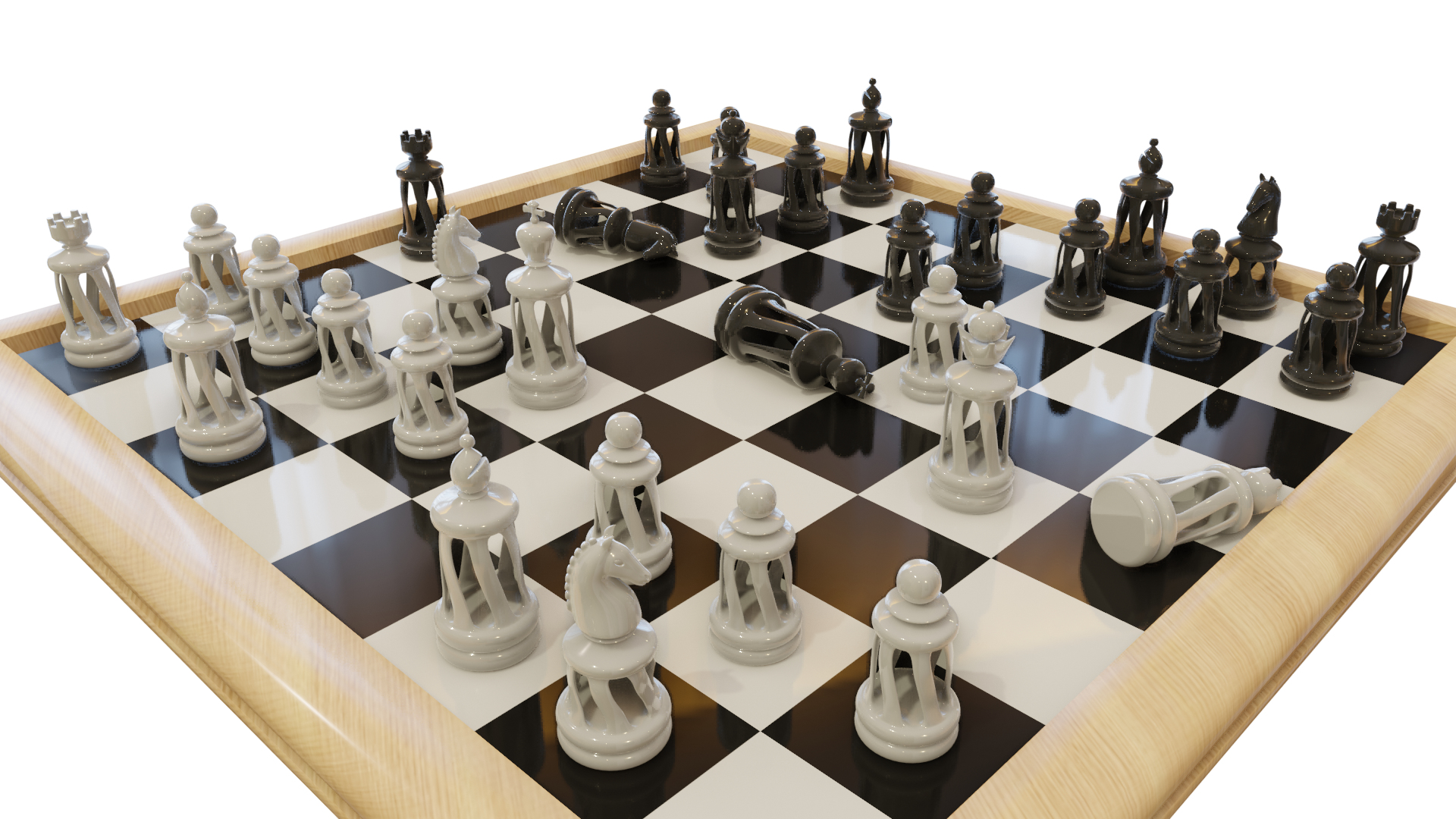 modelo 3d Juego de ajedrez - TurboSquid 1675334