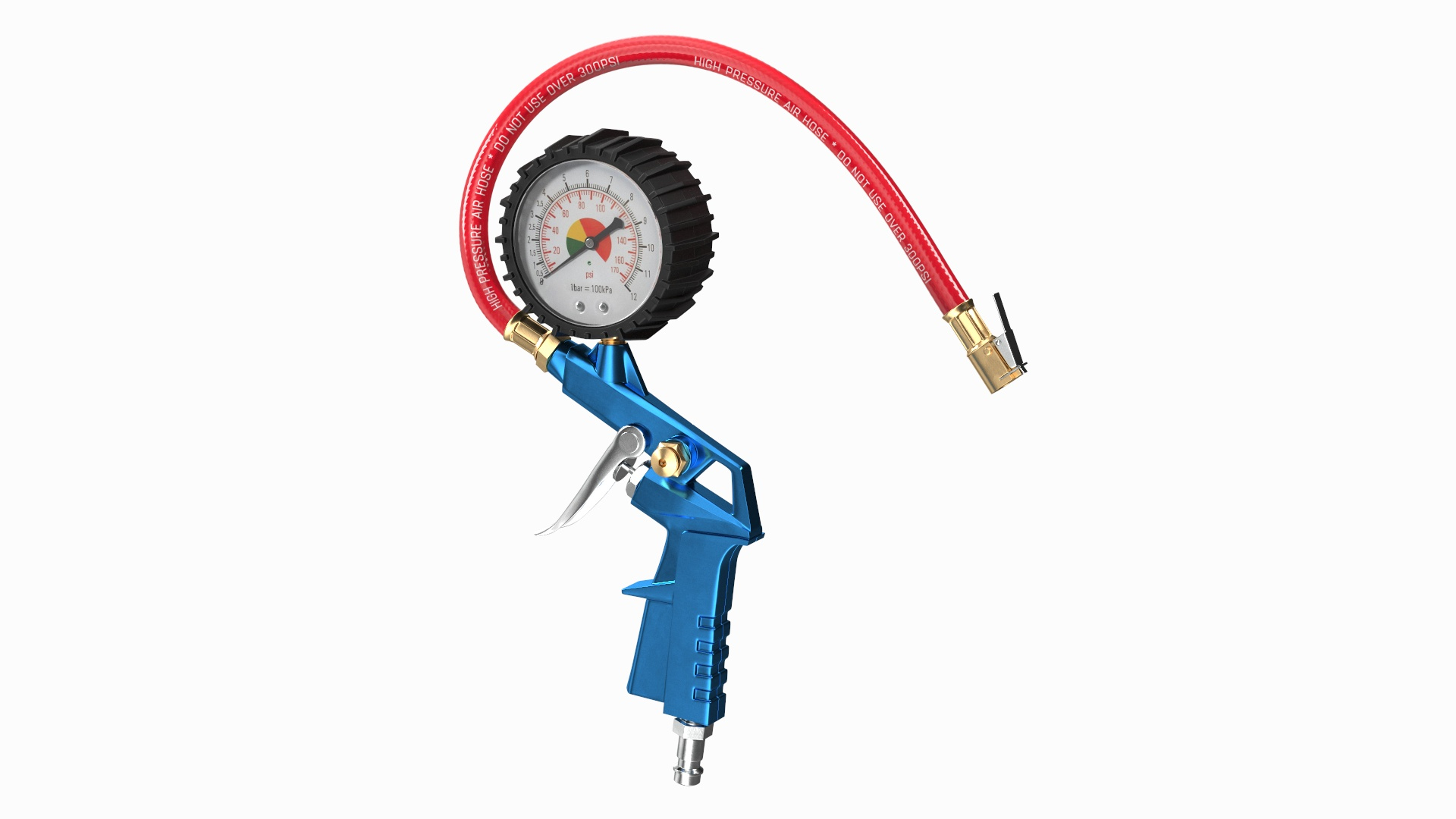 Tire Inflator Dial Pressure Gauge Air Compressor Blue Model ...
