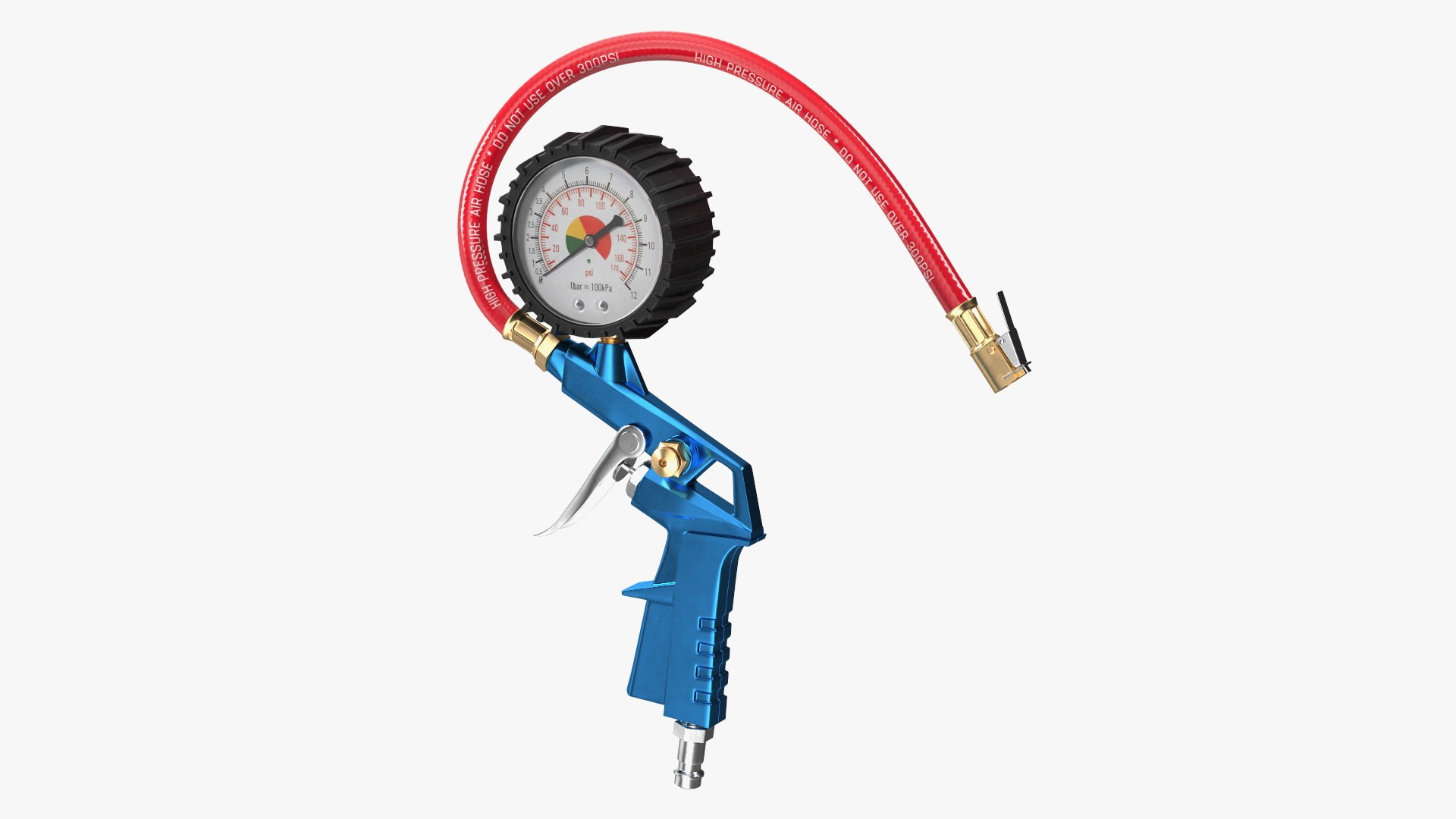 Tire Inflator Dial Pressure Gauge Air Compressor Blue model ...
