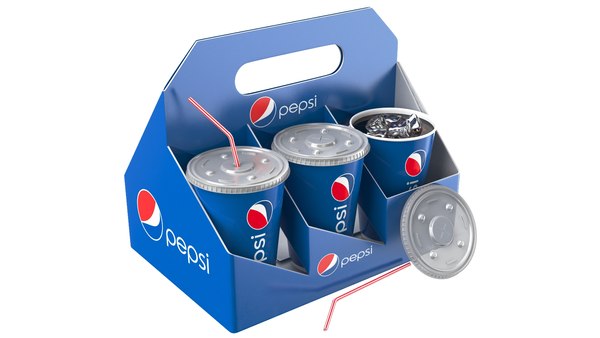 Pepsi Tray With Soda Cups model - TurboSquid 1956701