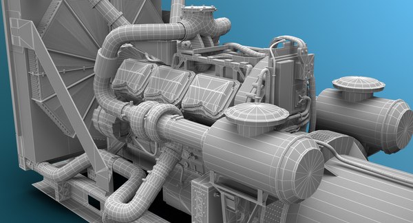 Diesel generator 3D model - TurboSquid 1320147