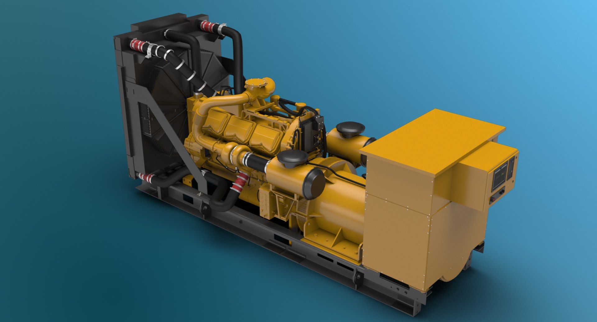 Diesel Generator 3D Model - TurboSquid 1320147
