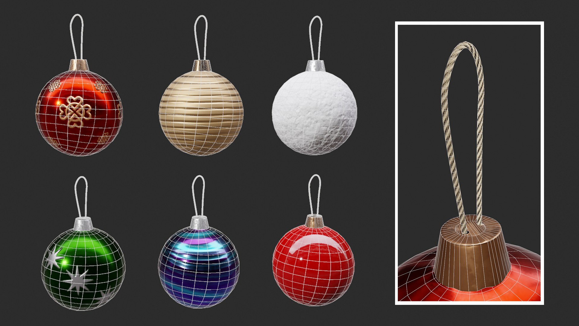 3D Chritmas Balls Model - TurboSquid 1987159