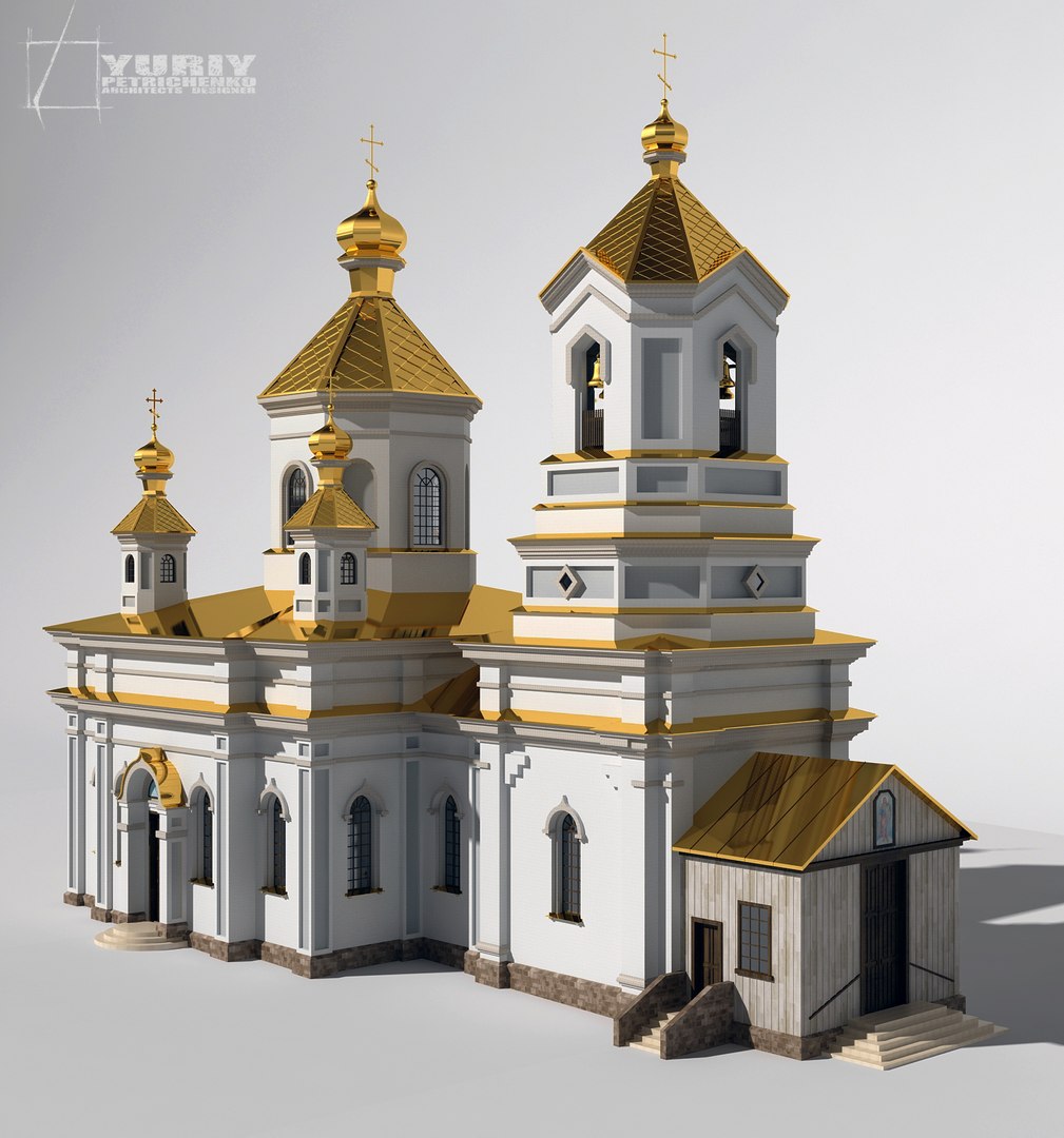 3d Model Orthodox Church