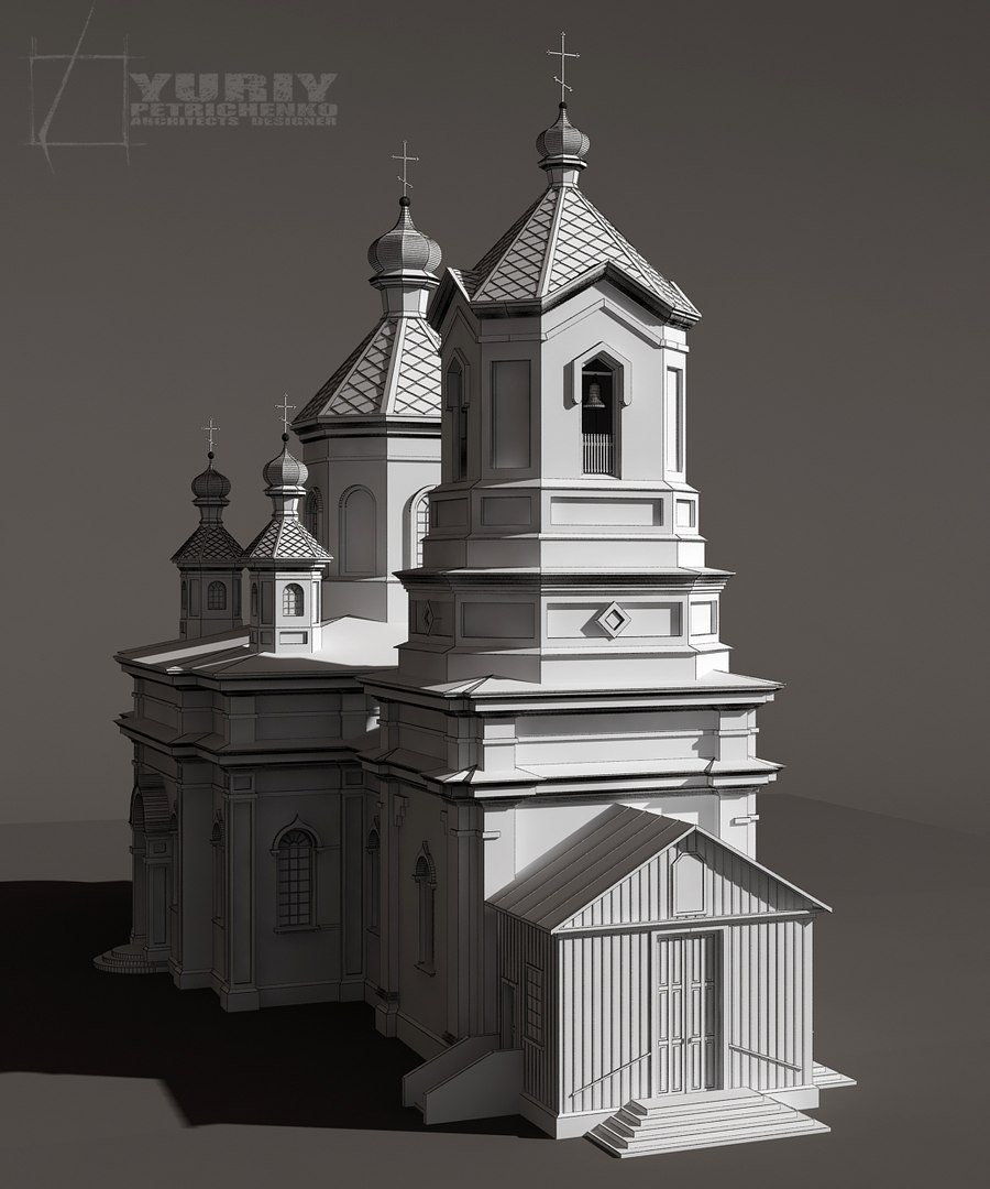 3d Model Orthodox Church
