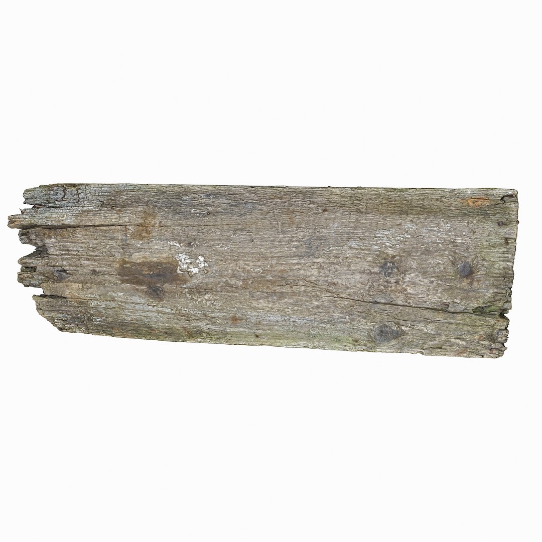 Damage Plank Wood Broke 3d Model