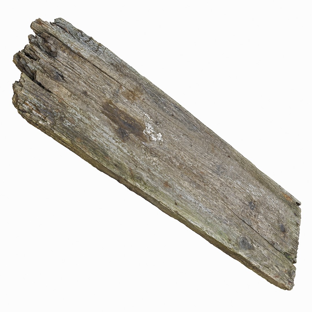 Damage Plank Wood Broke 3d Model