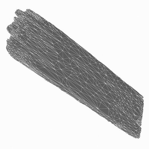 damage plank wood broke 3d model