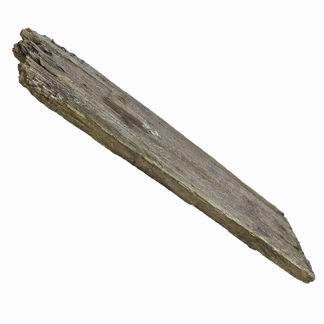 Damage Plank Wood Broke 3d Model