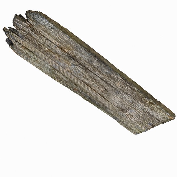 damage plank wood broke 3d model