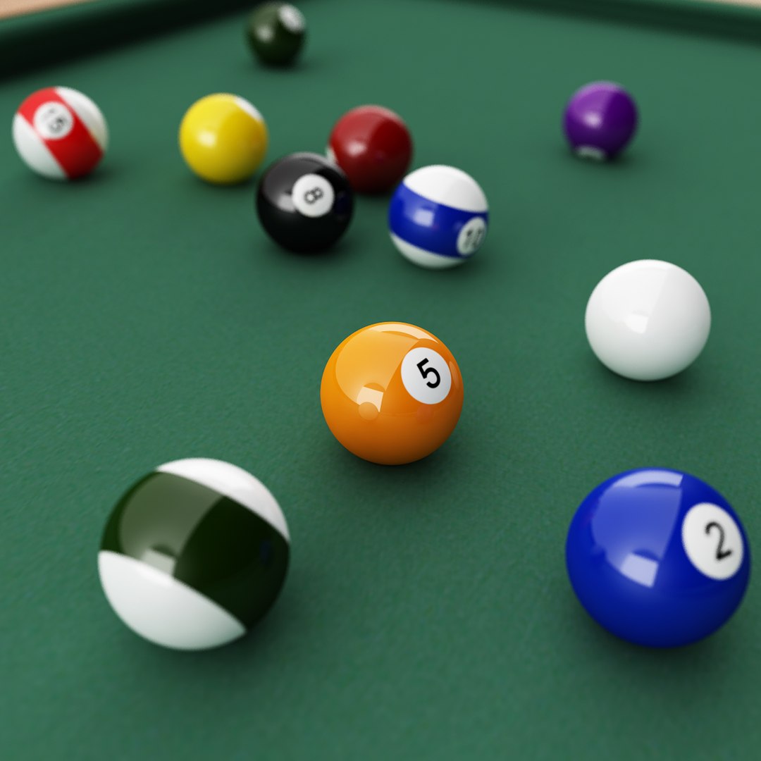 Pool Table Model - TurboSquid 1298508