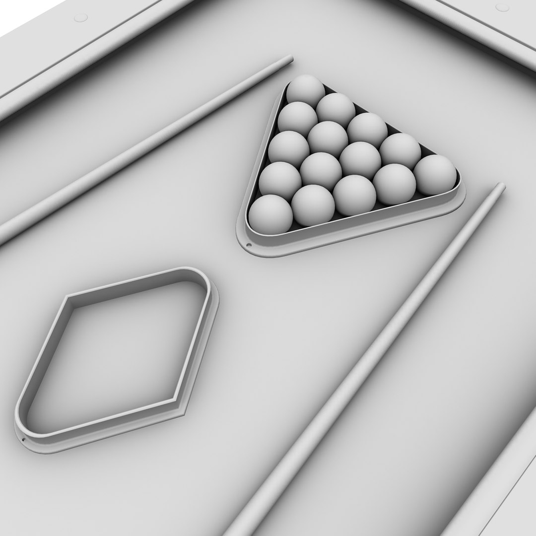 Pool Table Model - TurboSquid 1298508