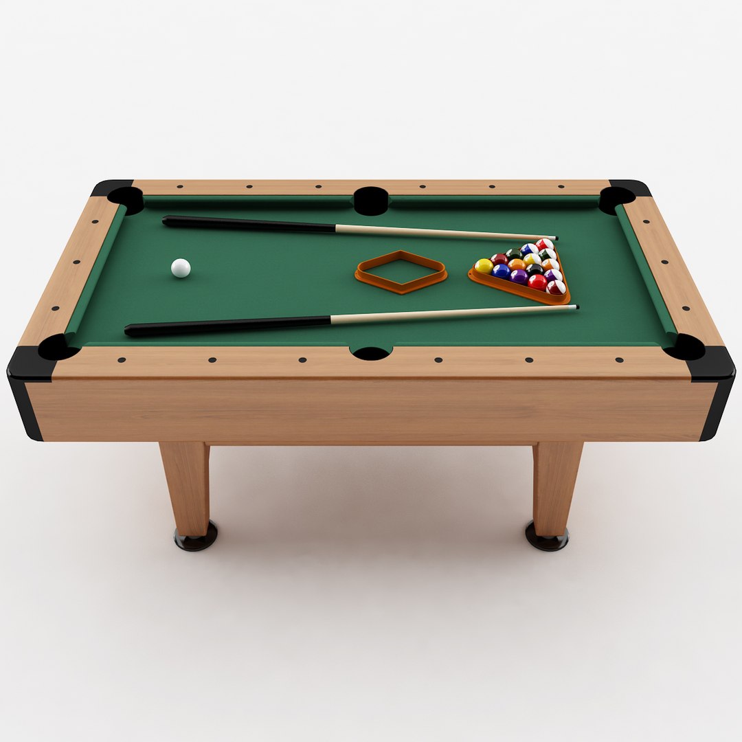 Pool Table Model - TurboSquid 1298508