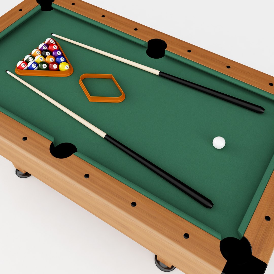 Pool Table Model - TurboSquid 1298508