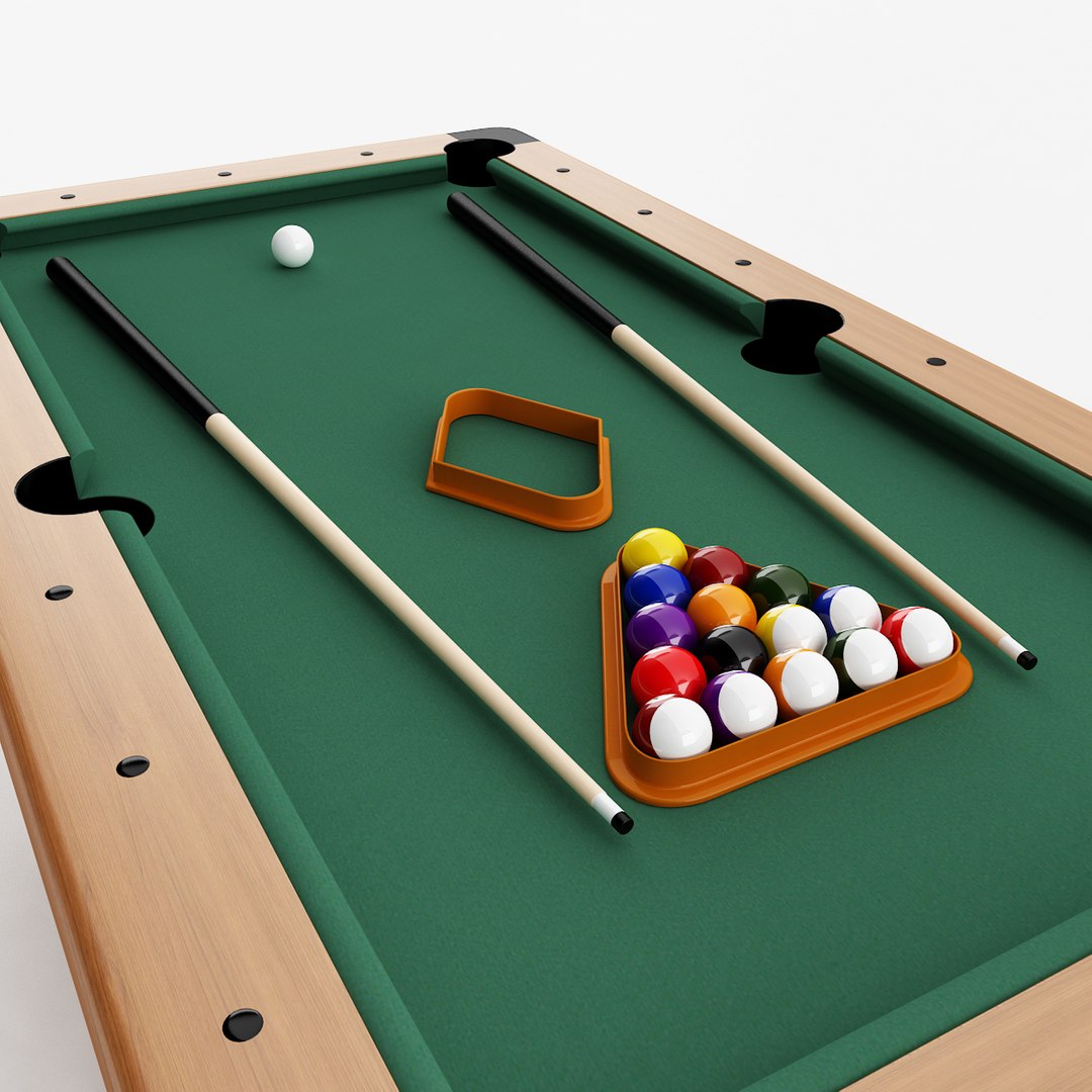 Pool Table Model - TurboSquid 1298508
