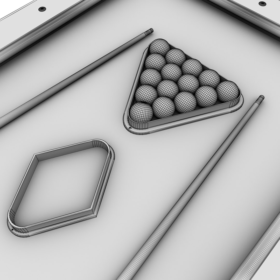 Pool Table Model - TurboSquid 1298508