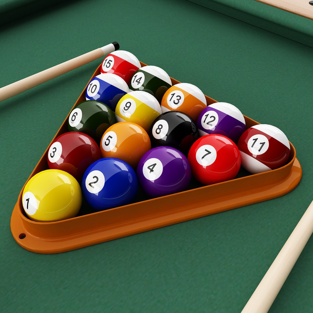 Pool Table Model - TurboSquid 1298508