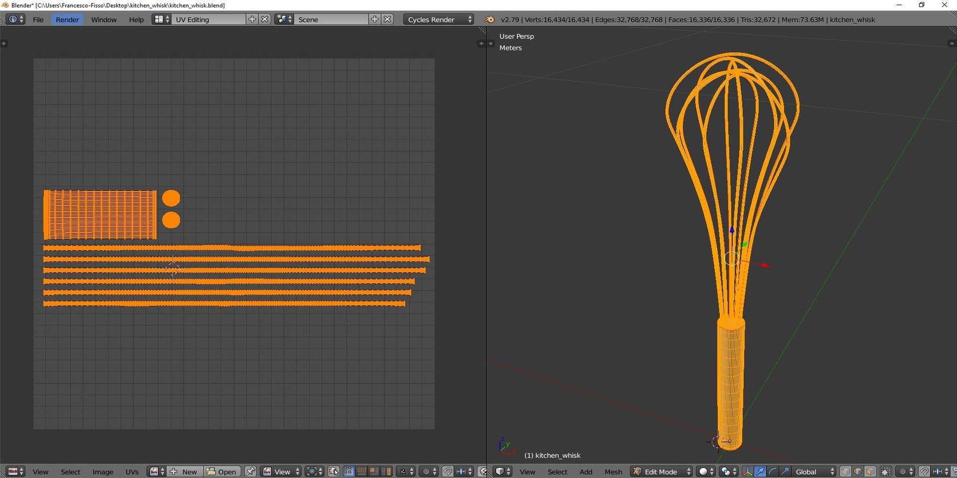 3D Kitchen Whisk Model - TurboSquid 1391788