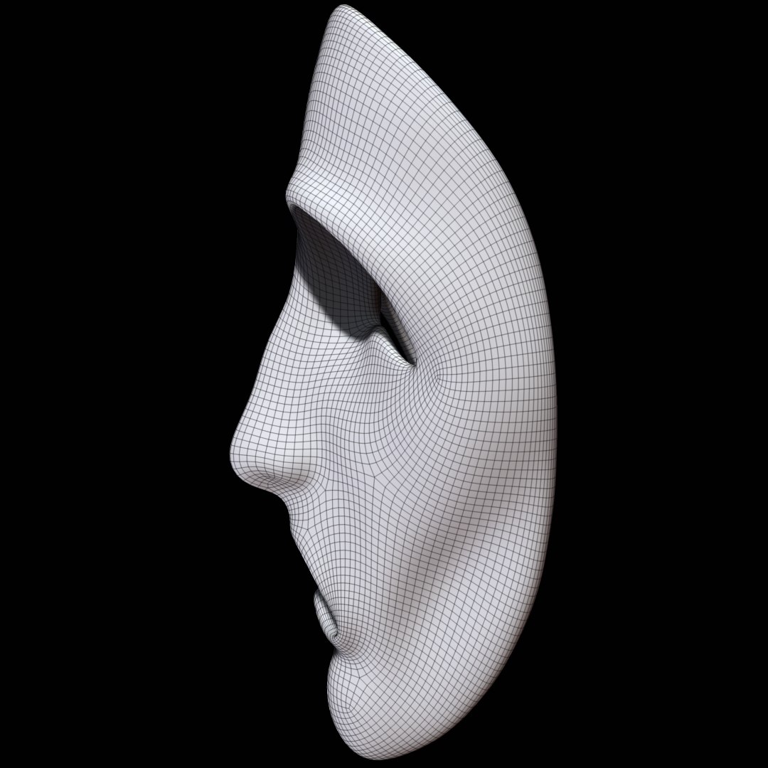 Masks comedy drama 3D model - TurboSquid 1174778