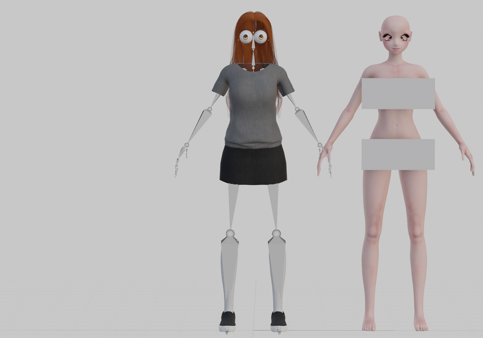 3D Cute Standard Girl V31312 - TurboSquid 2270492