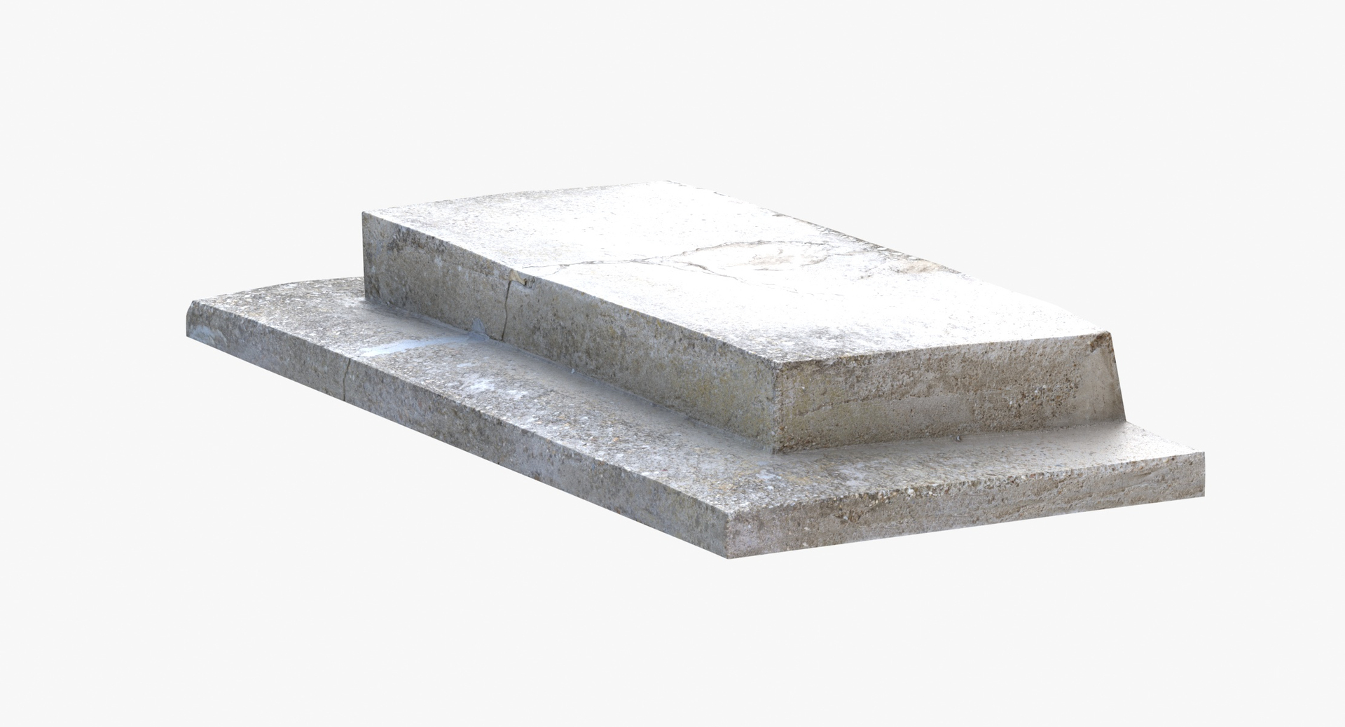 3D Concrete Steps 03 - TurboSquid 1505111