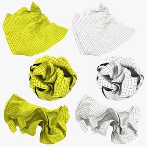Bundle Crumpled Paper 3D Models For Download | TurboSquid