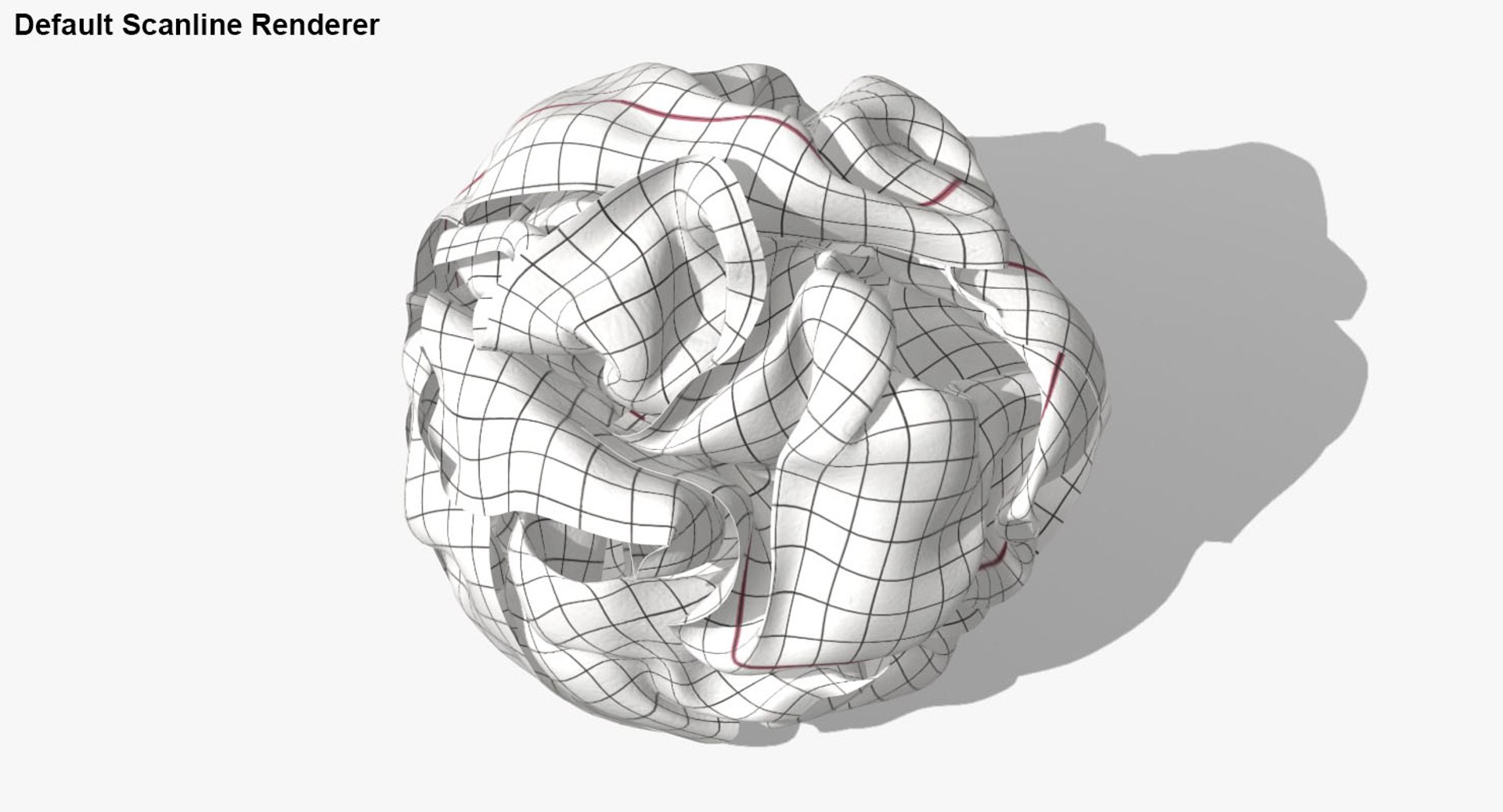 Crumpled graph paper white 3D - TurboSquid 1317492