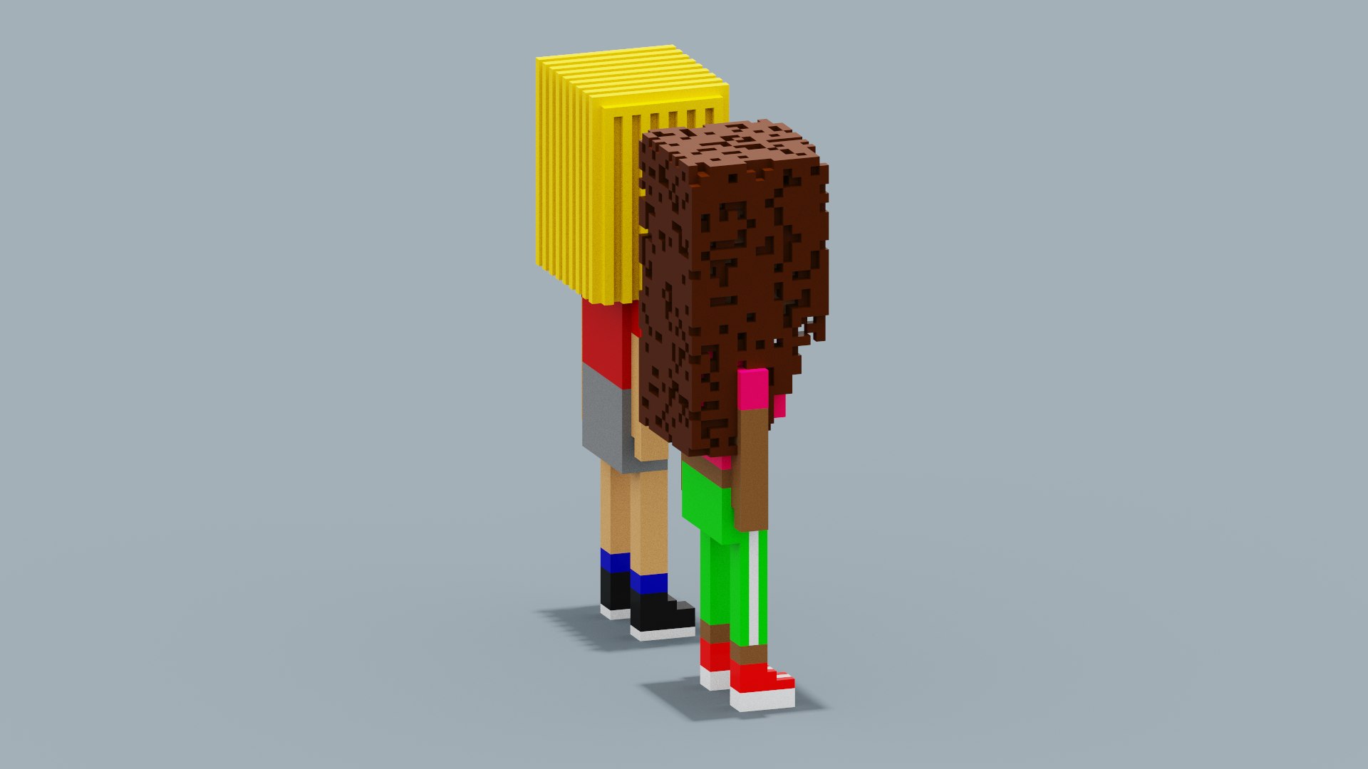 NFT Voxel Girls 3D Model - TurboSquid 2122884