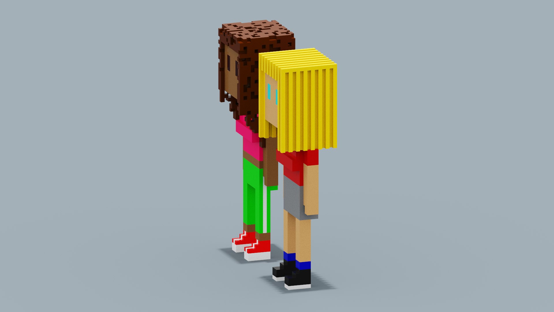 NFT Voxel Girls 3D Model - TurboSquid 2122884