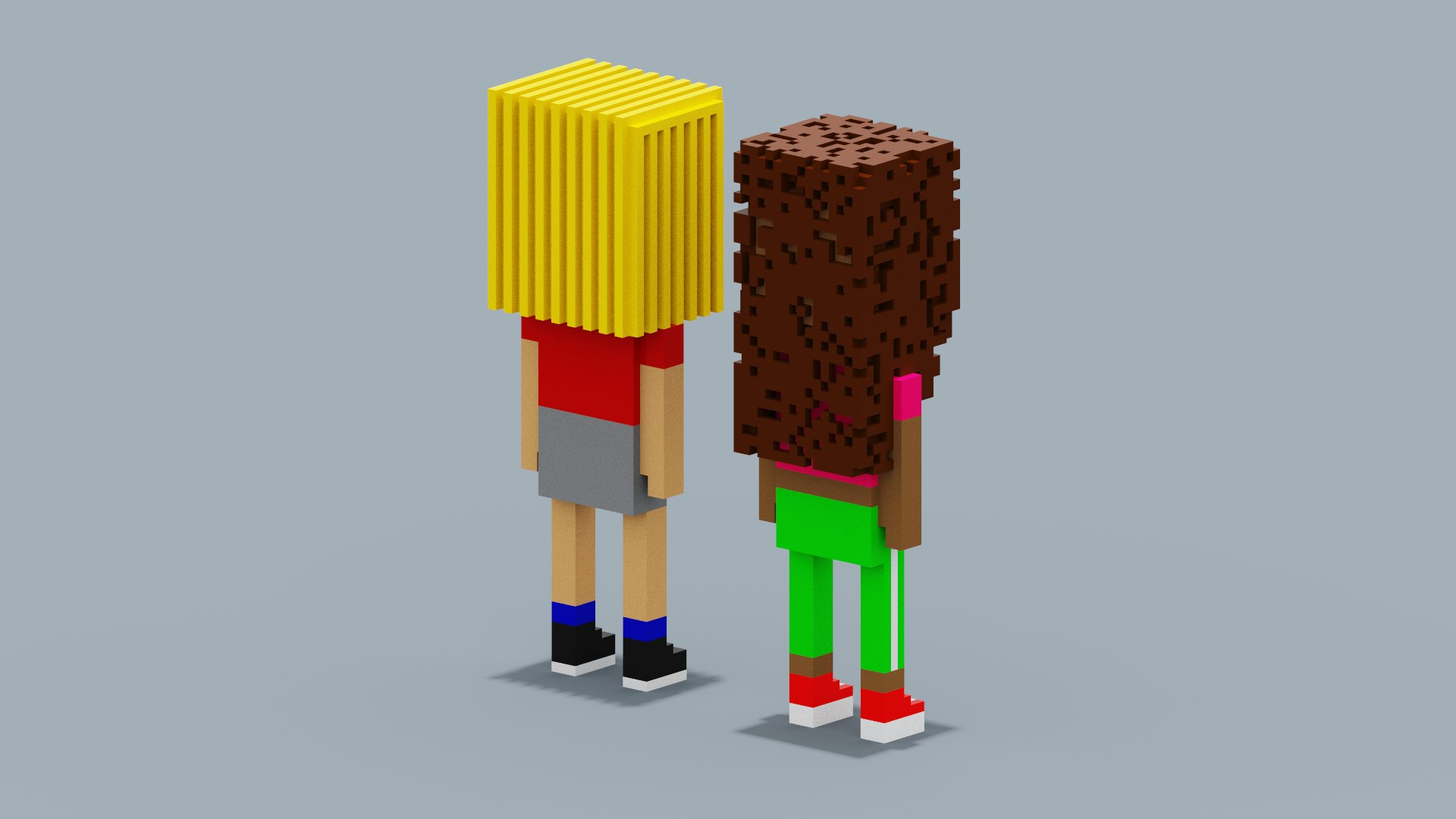 NFT Voxel Girls 3D Model - TurboSquid 2122884