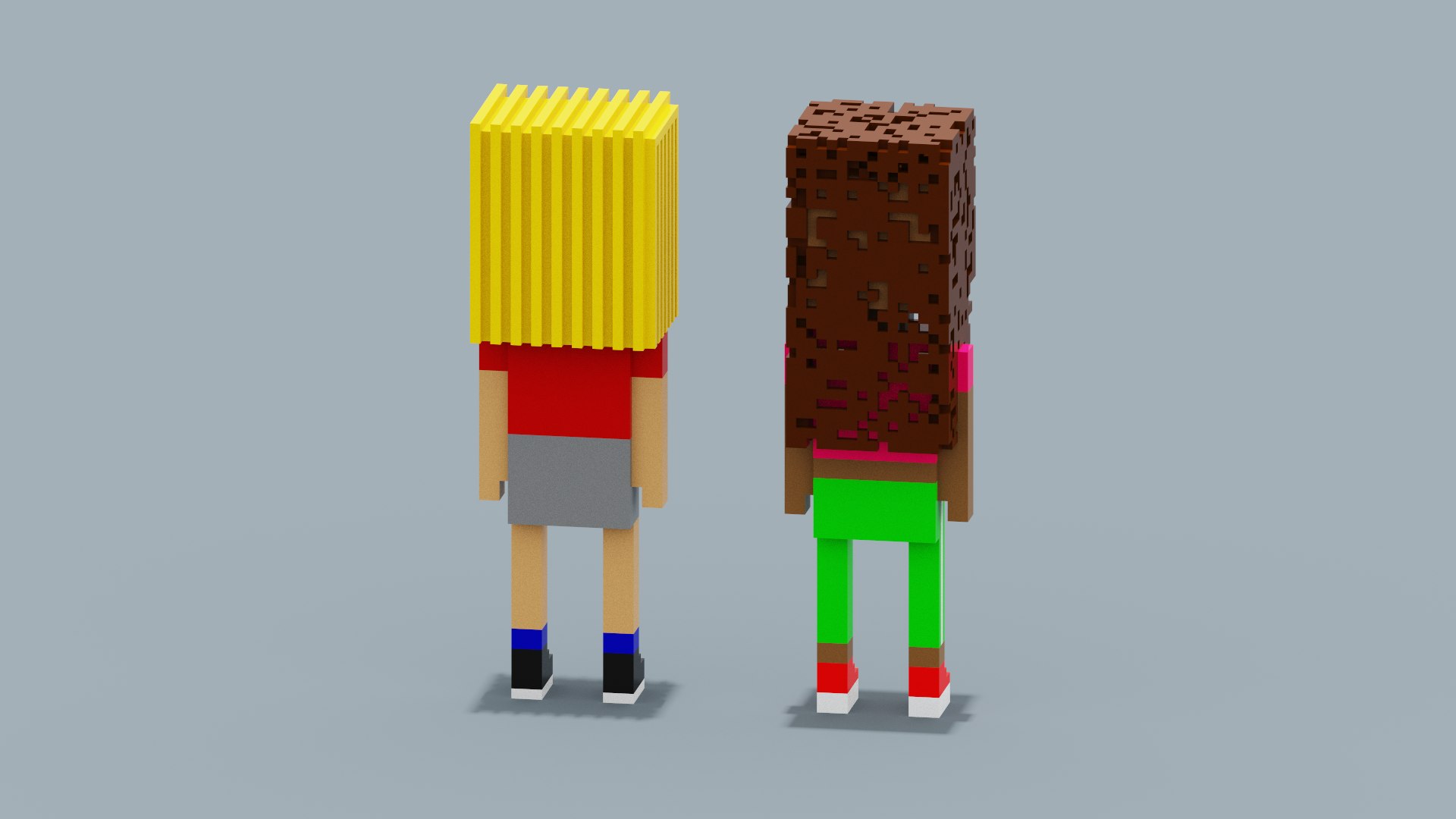 NFT Voxel Girls 3D Model - TurboSquid 2122884